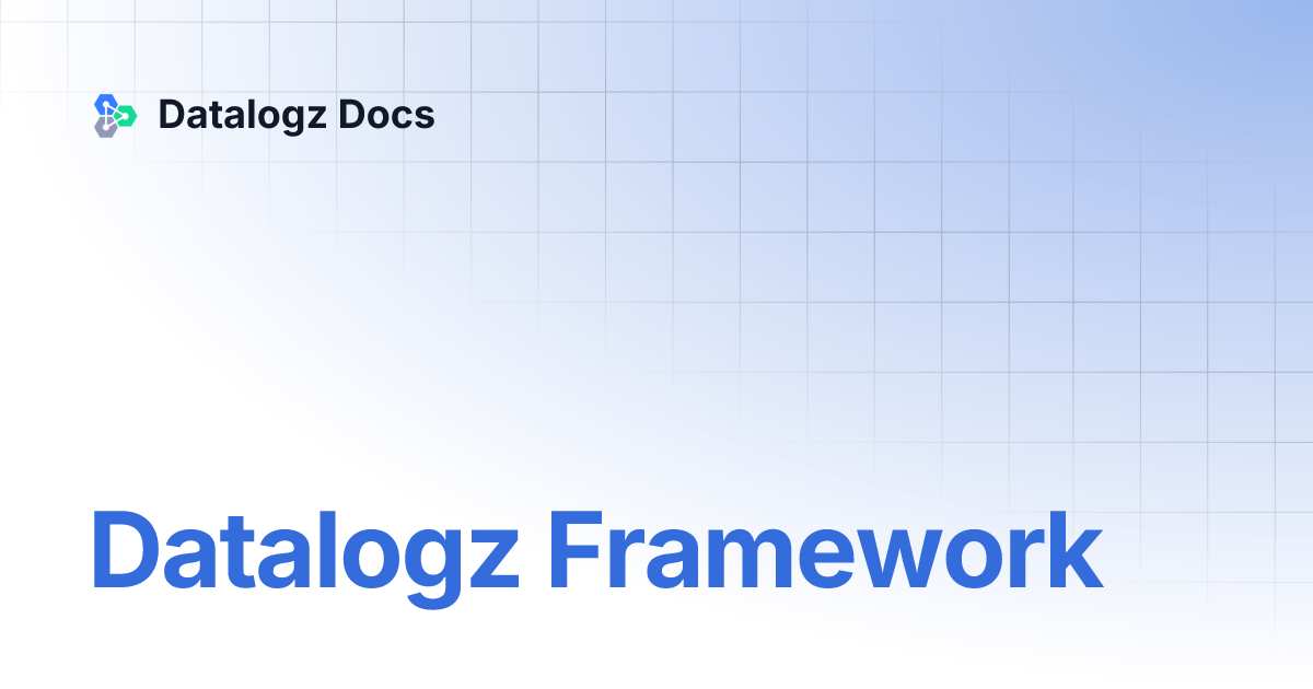Datalogz Framework | Datalogz Docs